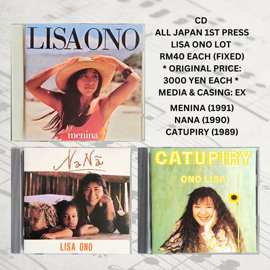 CD / ALL JAPAN 1ST PRESS / LISA ONO LOT / RM40 EACH (FIXED ...