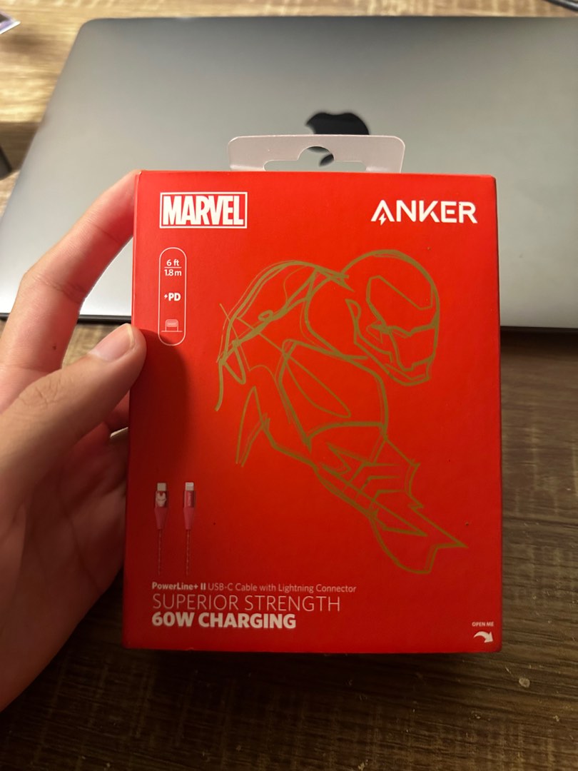 Charger Anker x Marvel PowerLine+II USB-C To Lightning 6ft - A9551 ...