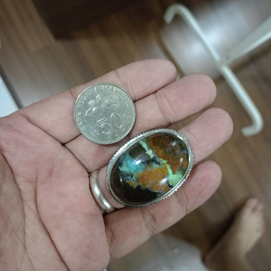 Cincin batu pancawarna garut edong, rare ,big stone and clear colours ...