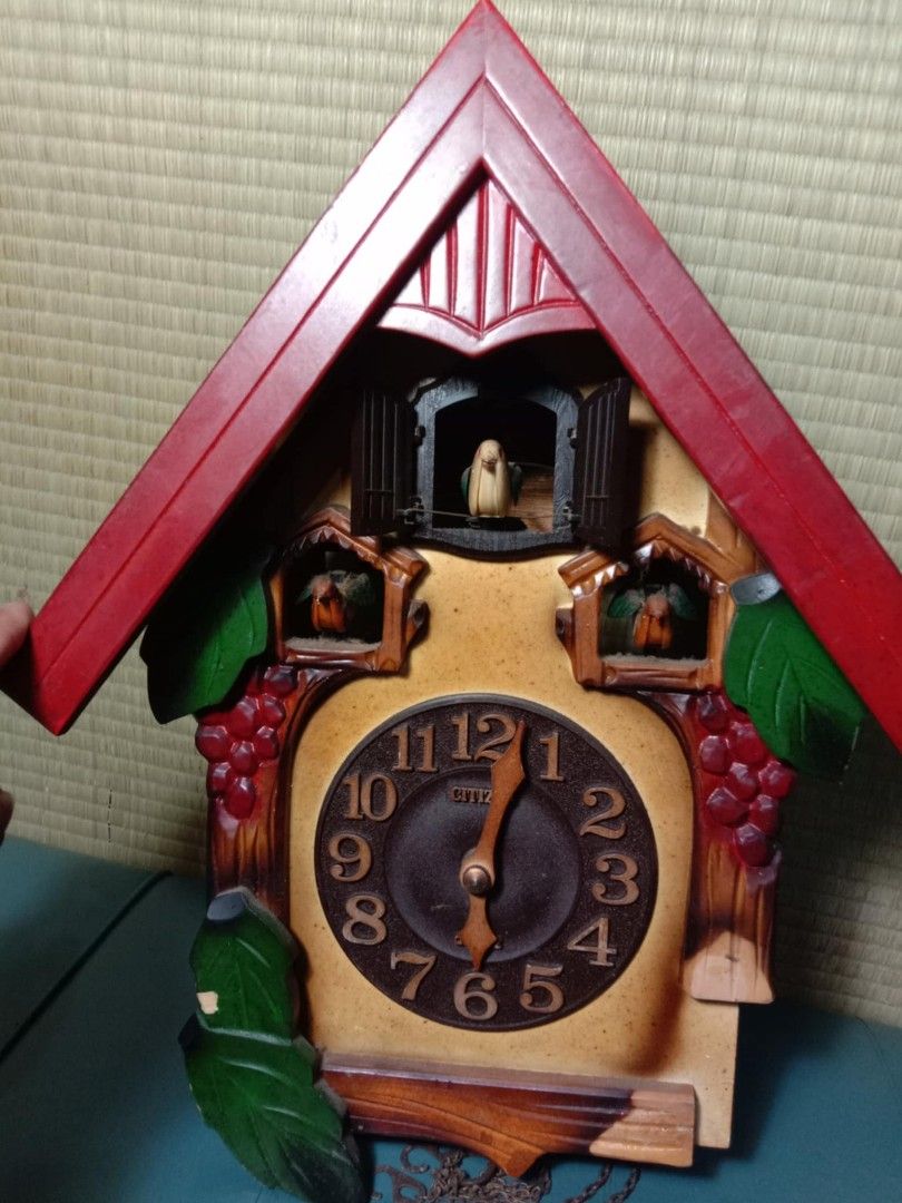 Citizen Cuckoo clock Battery operated Tested working Issue cosmetic and ...