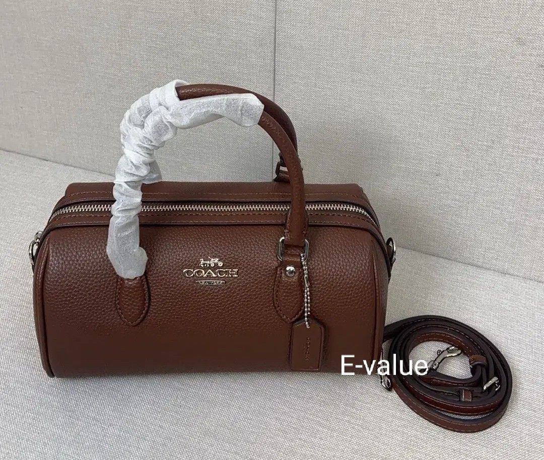 Coach Original Black Rowan Lacey Long Satchel Crossbody Top Handle Bag ...