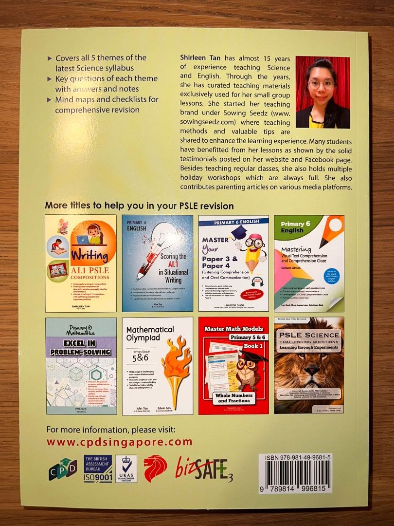 Complete Study Guide AL1 PSLE Science for Lower & Upper Blocks, Hobbies ...