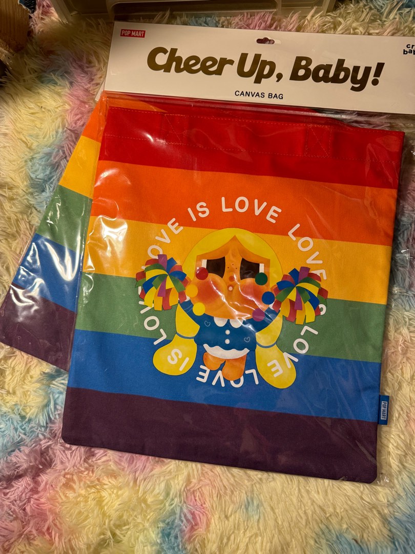 Crybaby Cheer Up, Baby Rainbow Tote Bag, Women's Fashion, Bags ...