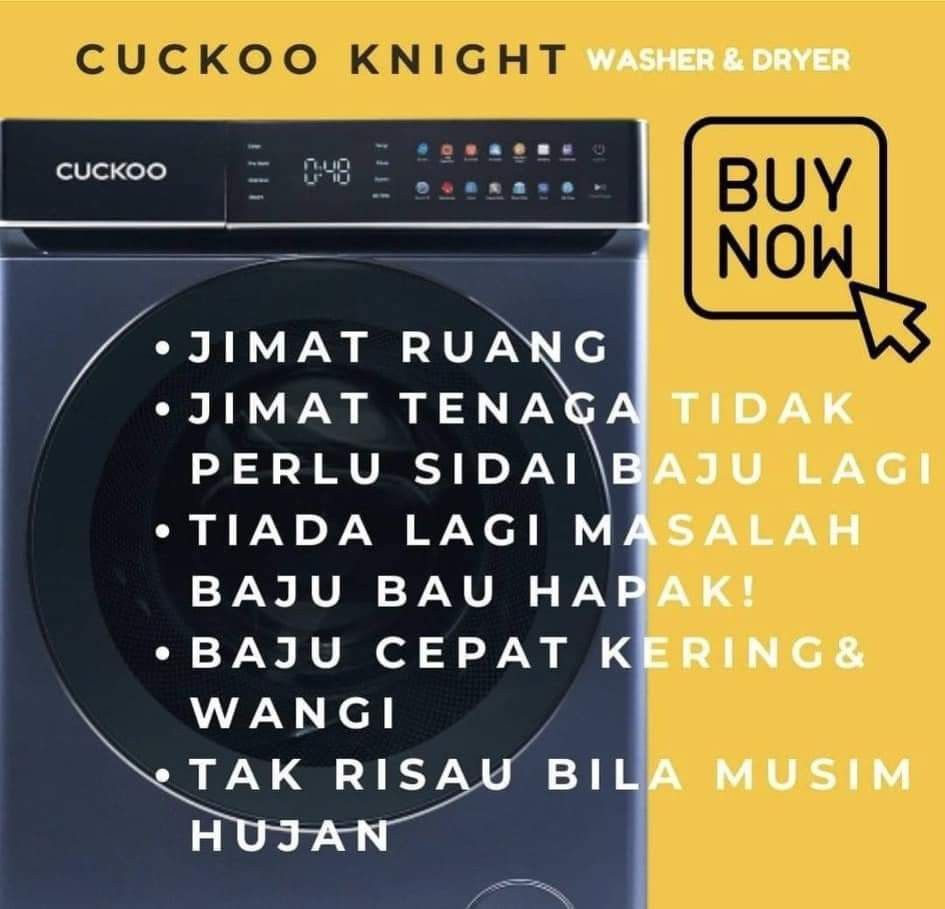 Cuckoo Knight Washer & Dryer, TV & Home Appliances, Washing Machines ...