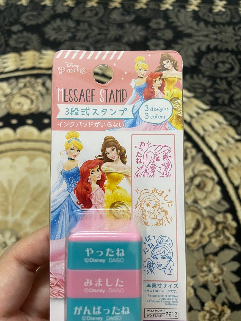 Disney princess message stamp, Hobbies & Toys, Stationery & Craft ...