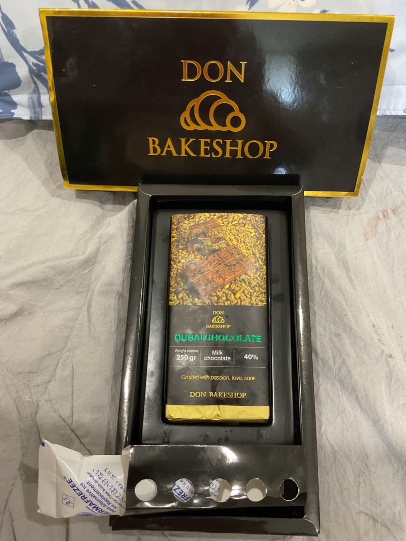 Dubai Chocolate Don Bakeshop (PO H+1), Makanan & Minuman, Snek di Carousell