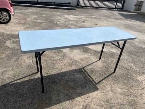 Foldable Plastic Long Table, Furniture & Home Living, Furniture, Tables ...
