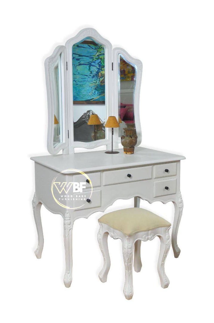 Franchoise Dressing Table + Stool | (Normal Price RM2,600), Furniture ...