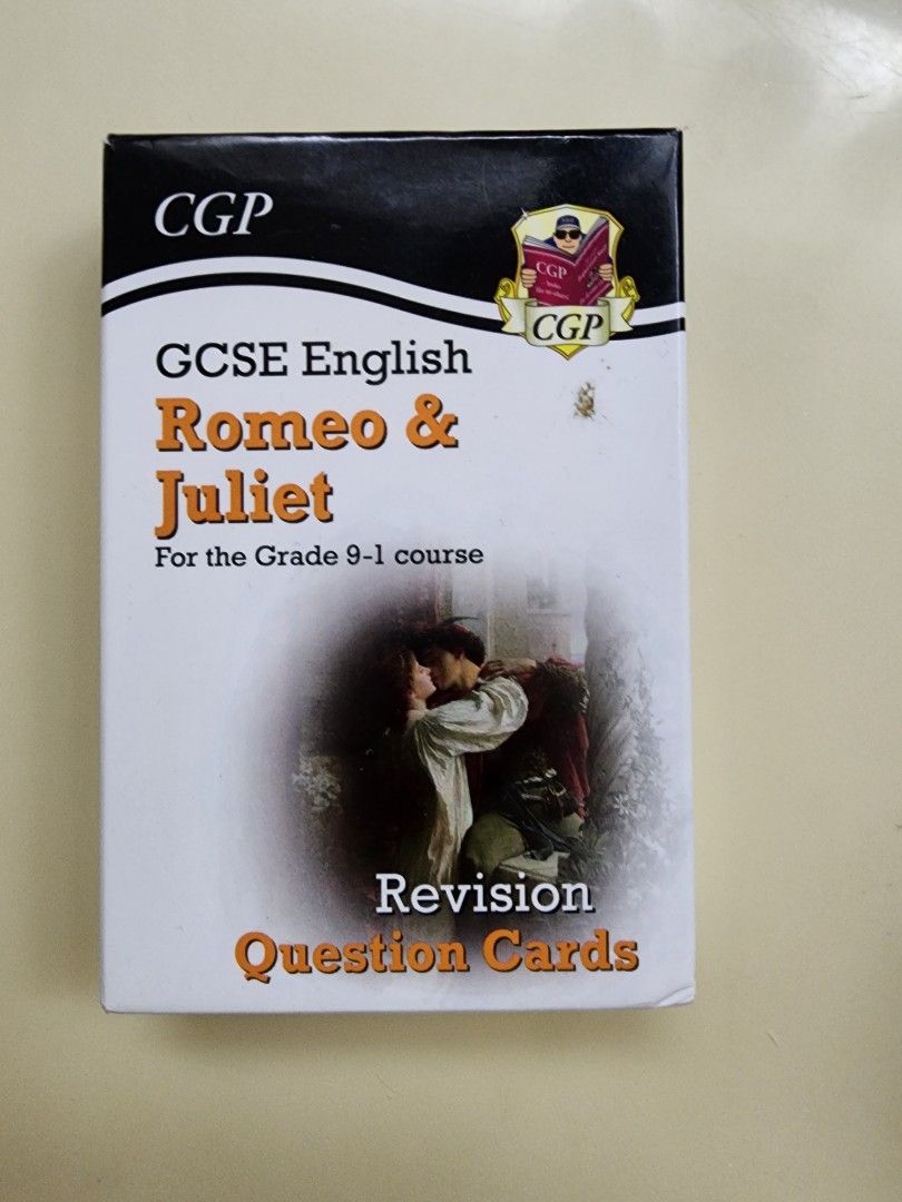 GCSE English Romeo & Juliet Revision Question Cards / Flash Cards ...