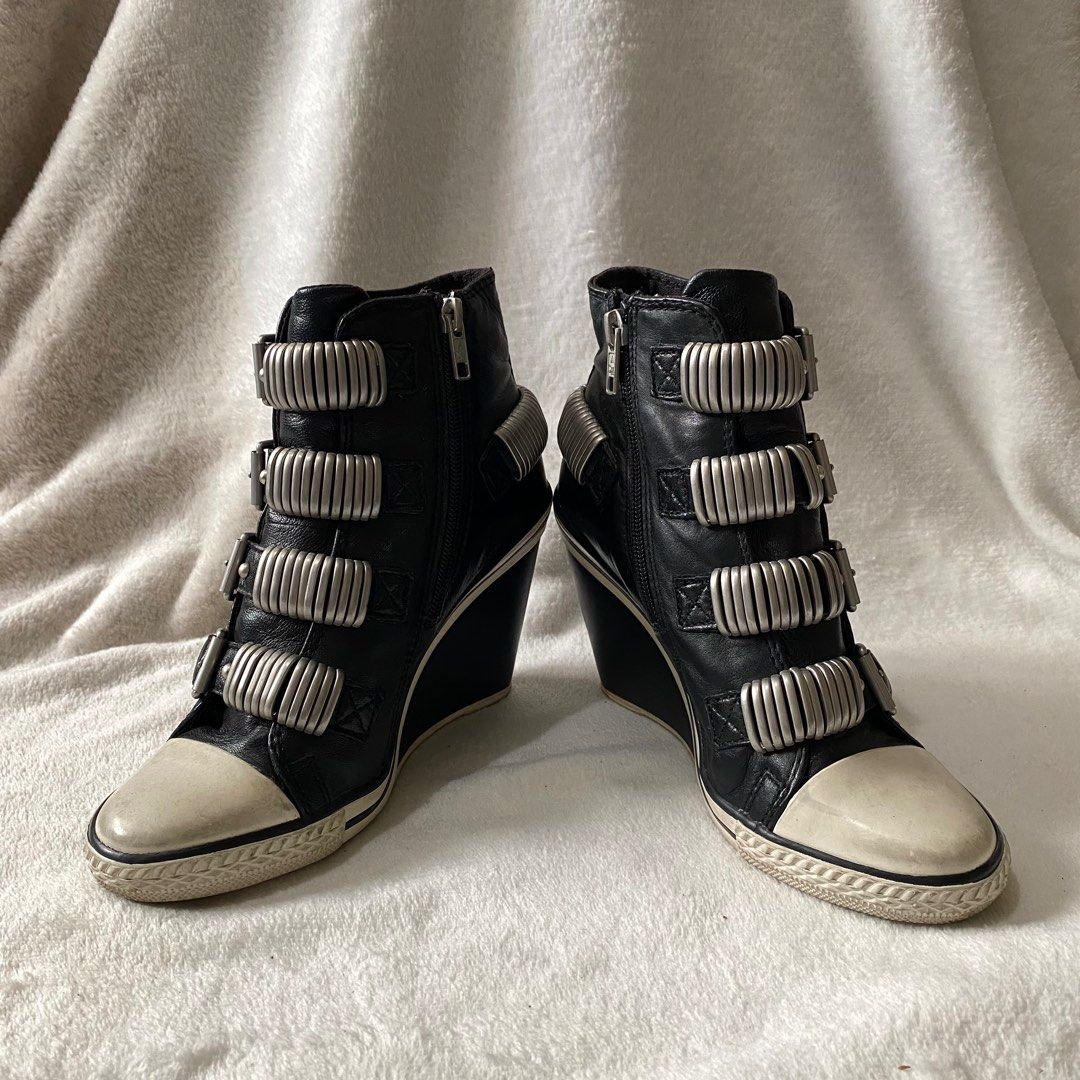 Grunge ASH wedge sneakers | leather punk rock 2014 goth dior prada ...