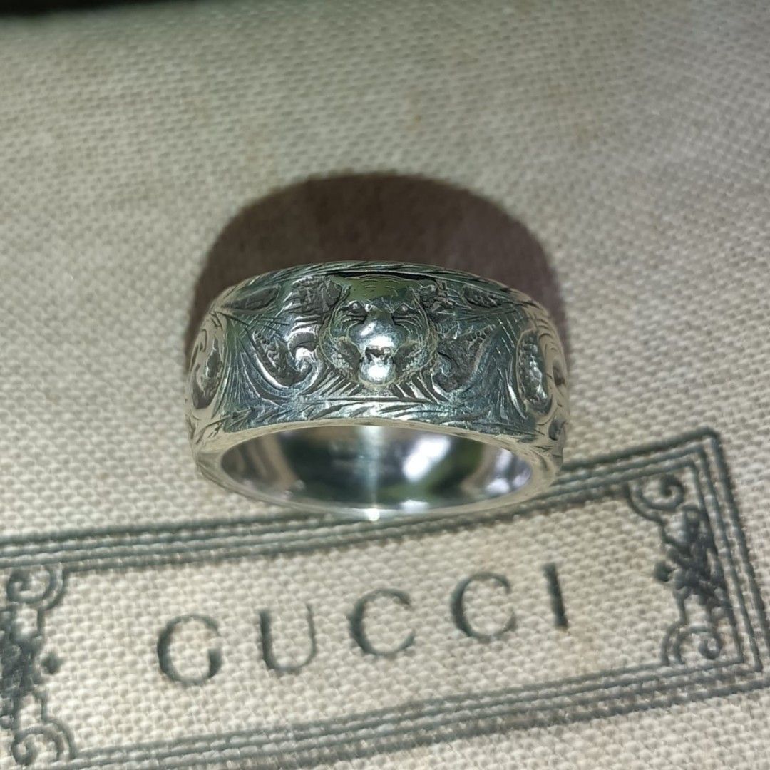 GUCCI Gatto feline head ring, Luxury, Accessories on Carousell