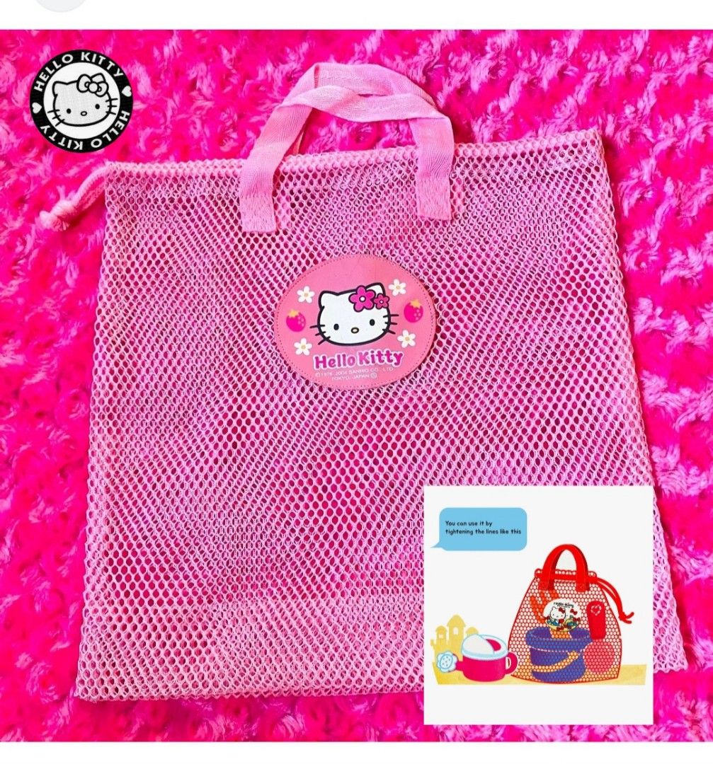 Hello Kitty Mesh Beach bag, Babies & Kids, Going Out, Other Babies ...