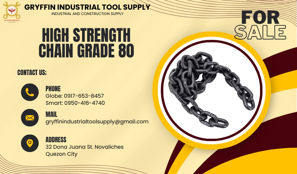 High Strength Chain Grade 80, Commercial & Industrial, Industrial ...