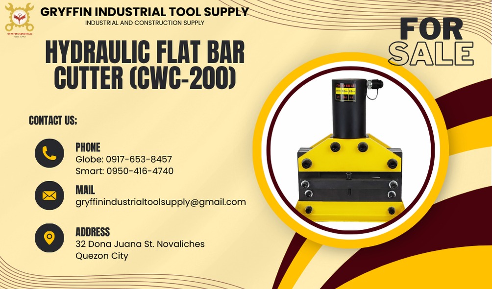 Hydraulic Flat Bar Cutter (CWC-200), Commercial & Industrial ...