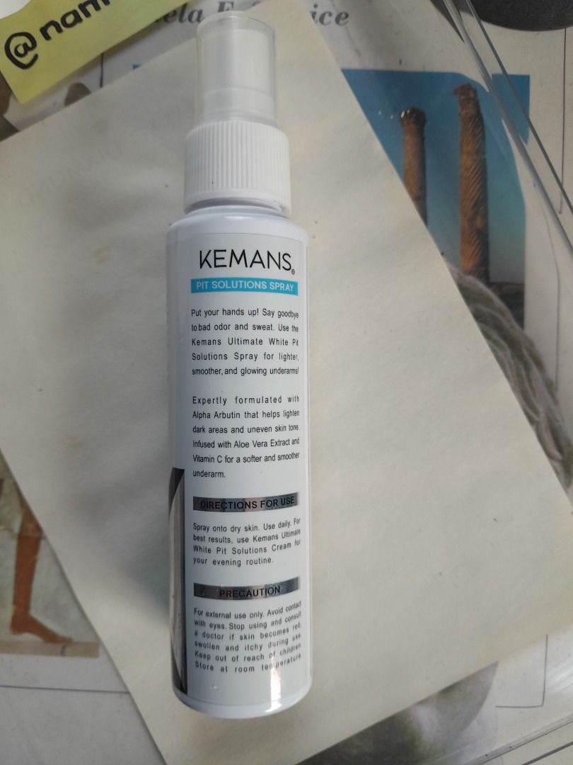 [Hygiene] KEMANS Ultimate White Pit Solutions Spray 60ml / Anti ...