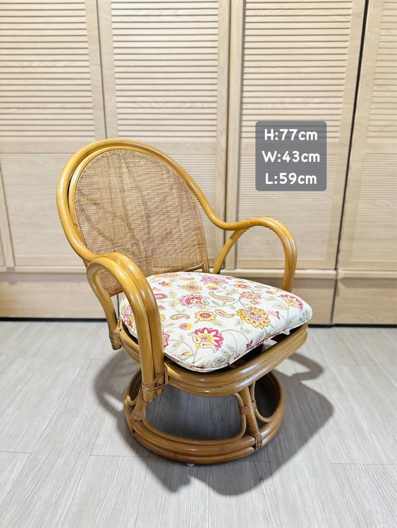 Japan Rattan Chair, Furniture & Home Living, Furniture, Chairs on Carousell