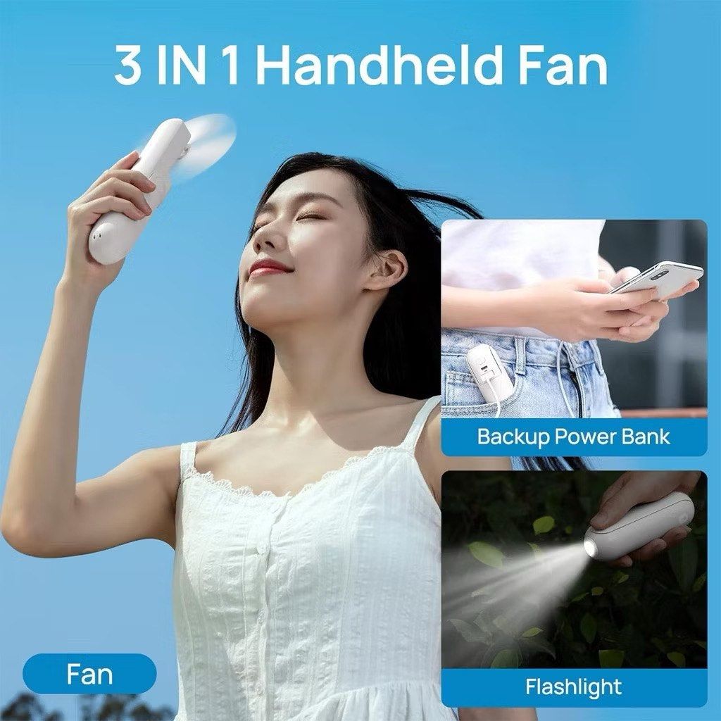 JISULIFE HandHeld Fan Life 8 Plus Mini Foldable Pocket Fan F8X ...