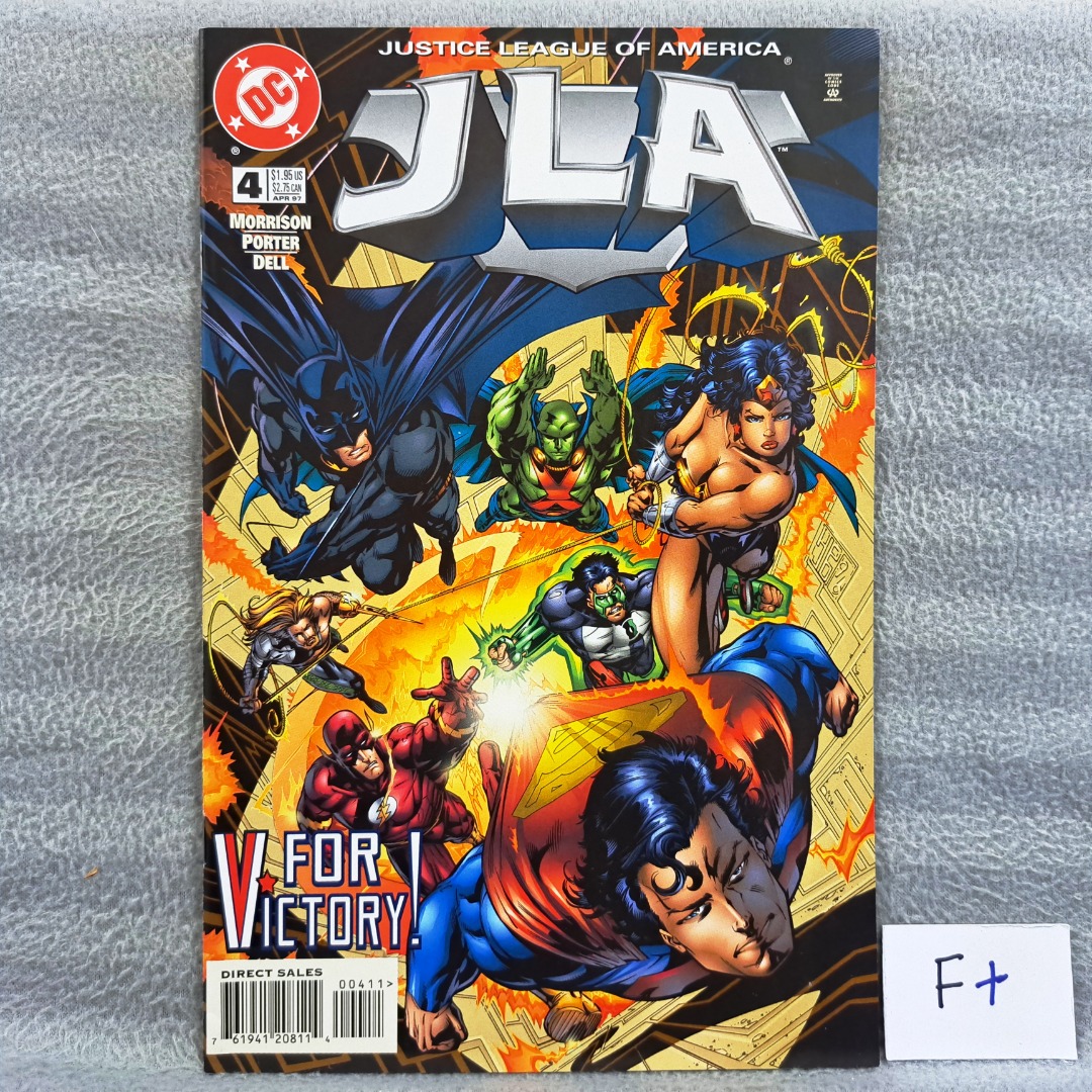 JLA #4 (DC Comics) Grant Morrison, Howard Porter, Hobbies & Toys, Books ...