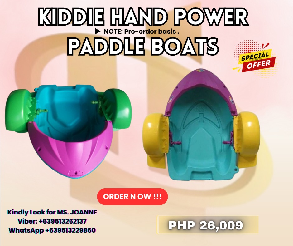 Kiddie Hand Power Paddle Boats Hot selling water toys cheap pedal boats ...