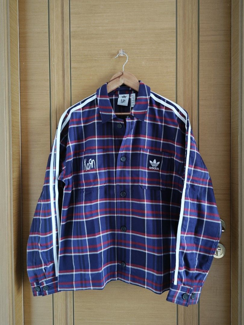 KORN X Adidas Overshirt, Men's Fashion, Tops & Sets, Tshirts & Polo ...