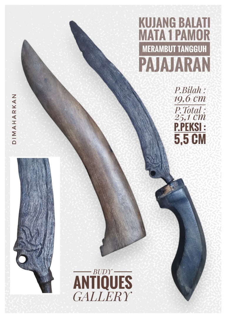 Kujang Balati Mata 1 Pajajaran, Antik, Lainnya di Carousell