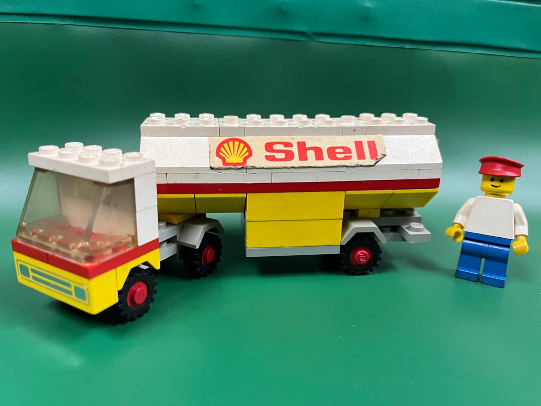 Lego 671 LEGOLAND TOWN 1979 Shell Fuel Pumper Petrol Tanker Vintage ...
