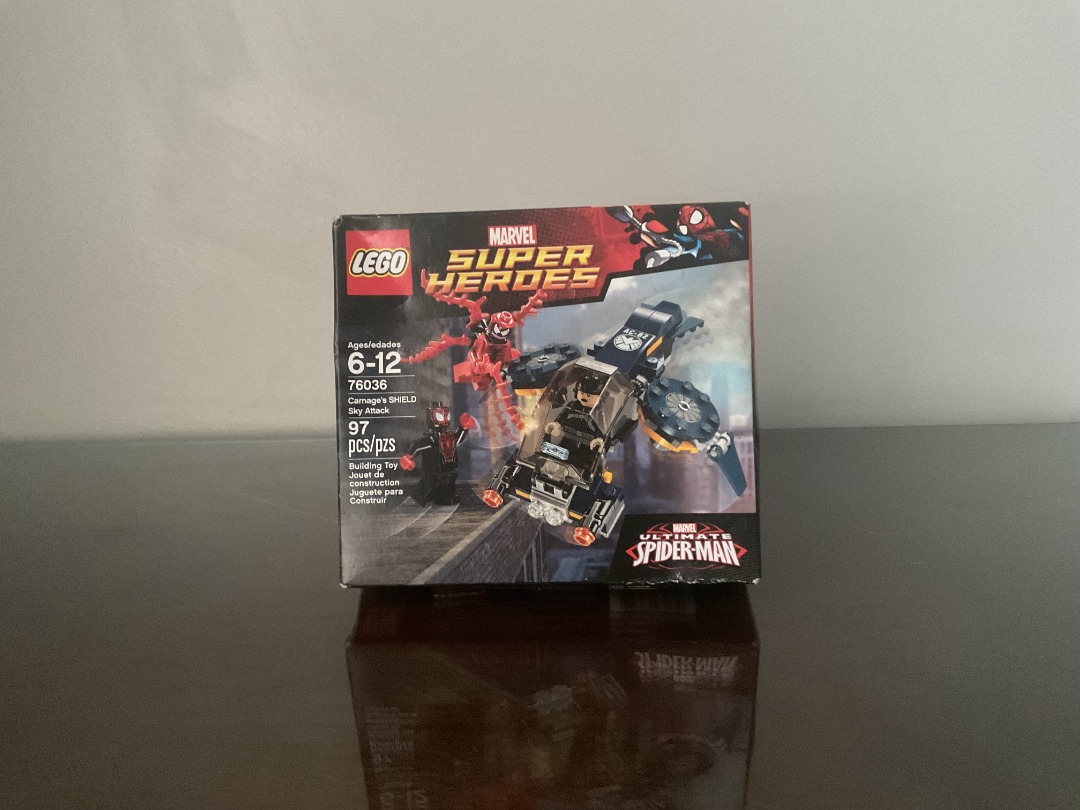 Lego 76036 - Ultimate Spider-Man Carnage's Shield Sky Attack, Hobbies ...