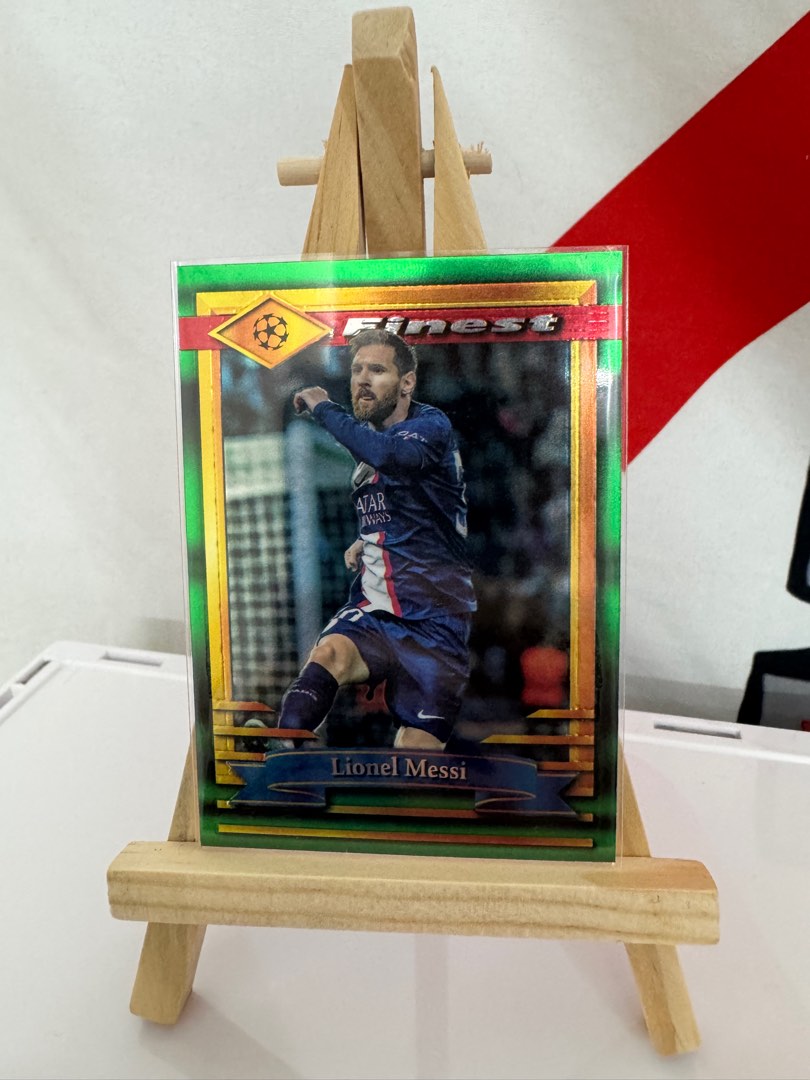 Lionel Messi - Topps Finest Moment PSG Card, Hobbies & Toys, Toys ...