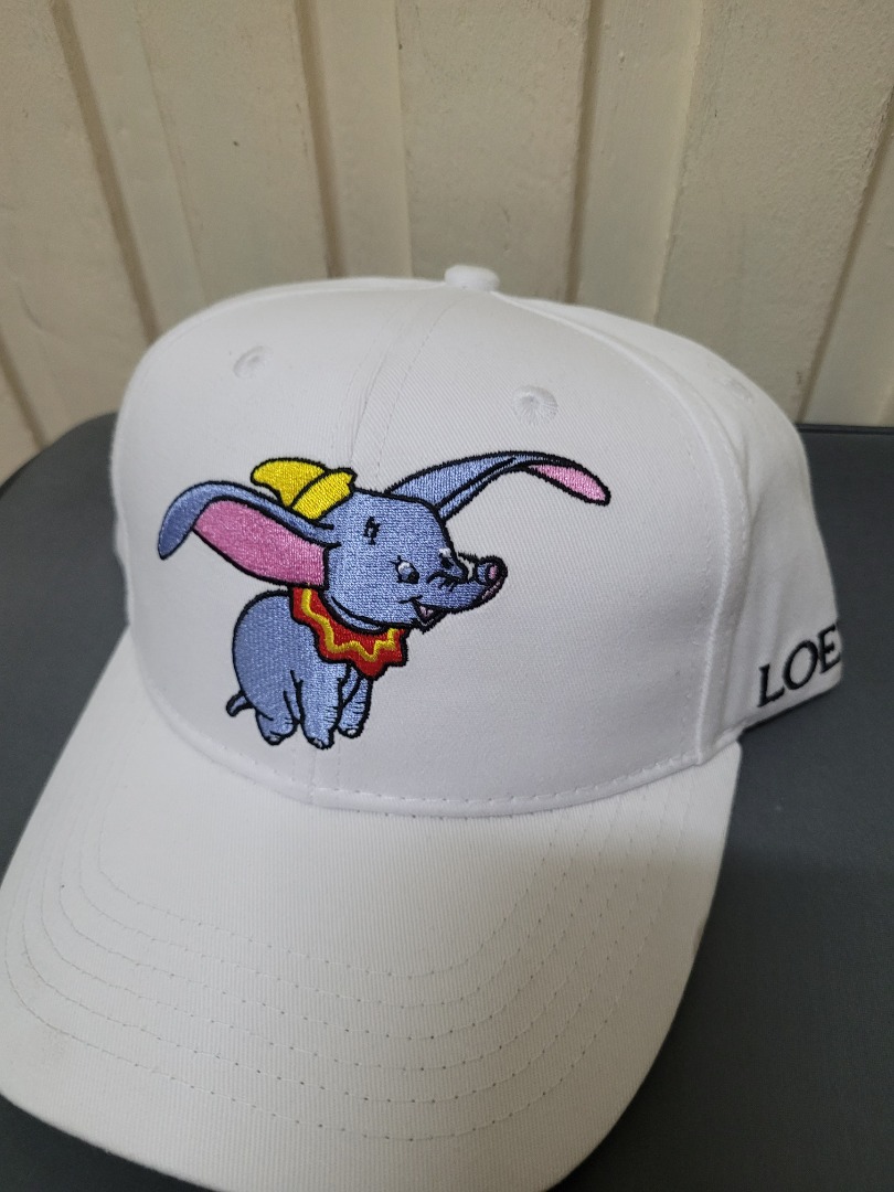 LOEWE white cap with side embroider, Men's Fashion, Watches ...