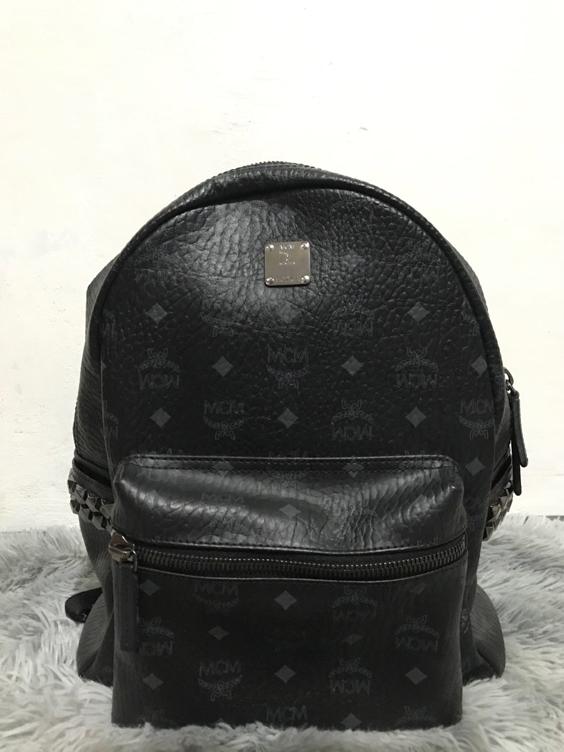 MCM STARK SIDE STUDS BACKPACK IN VISETOS - Small Size (Prelove), Luxury ...