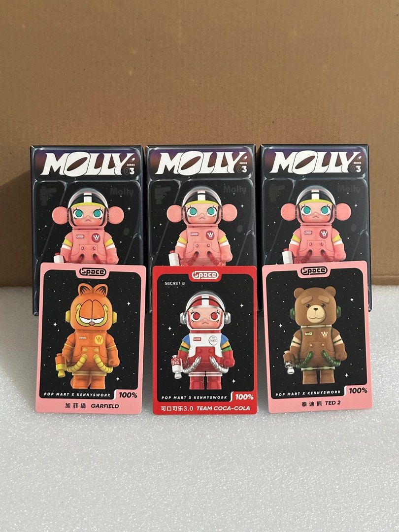 Mega Space Molly Series 3 SECRET COCA COLA Set + Garfield & Ted 2 ...