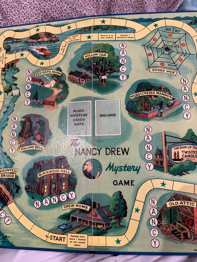 Nancy Drew 1959 Board Game, Hobbies & Toys, Toys & Games on Carousell