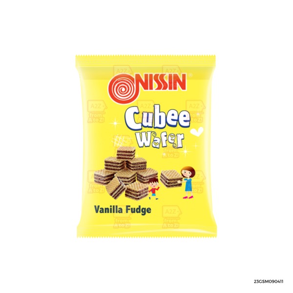 Nissin Cubee Wafer Vanilla Fudge | 25g x1, Food & Drinks, Local Eats on ...
