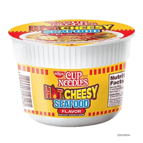 Nissin Mini Cup Noodles Hot Cheesy Seafood | 50g x1, Food & Drinks ...