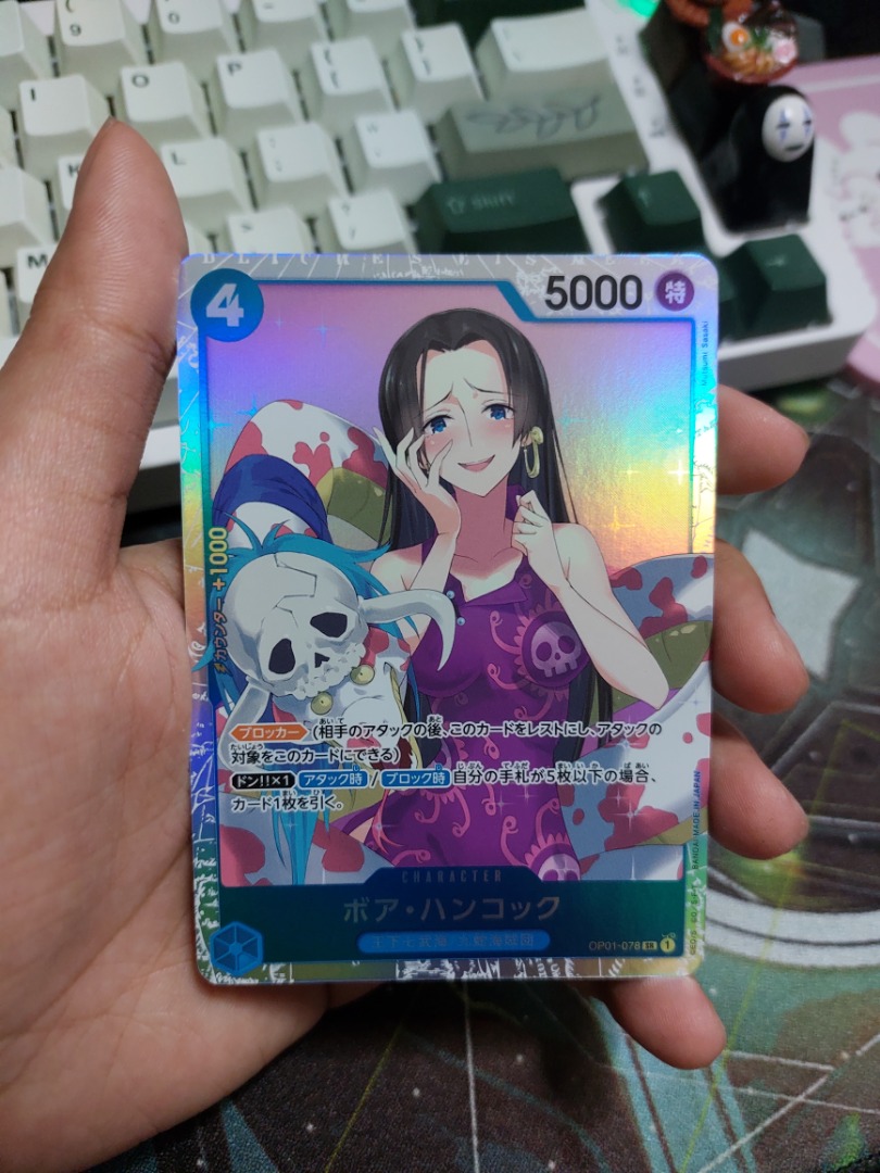 One Piece TCG OP01-078 Boa Hancock SR (Japanese), Hobbies & Toys, Toys ...