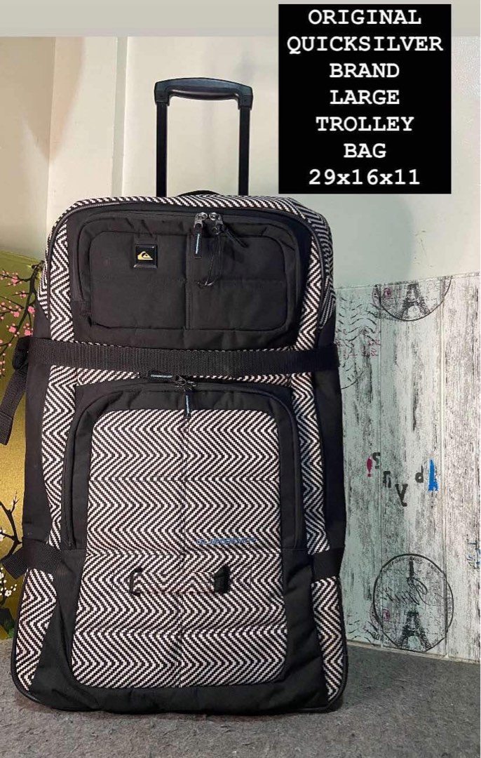 ORIGINAL QUICKSILVER BRAND LARGE TROLLEY BAG, Hobbies & Toys, Travel ...