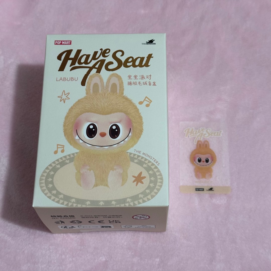 POP MART Labubu V2 Have a Seat - BABA, Hobbies & Toys, Toys & Games on ...