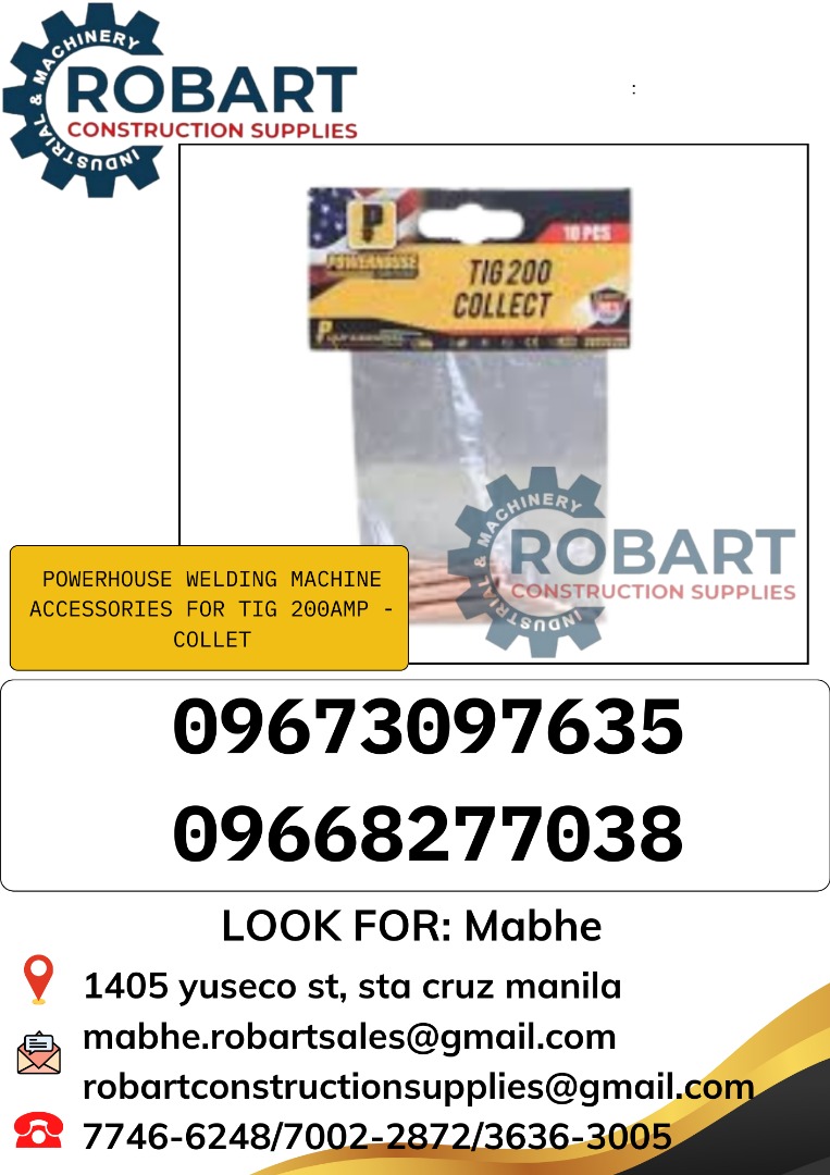 POWERHOUSE WELDING MACHINE ACCESSORIES FOR TIG 200AMP - COLLET ...