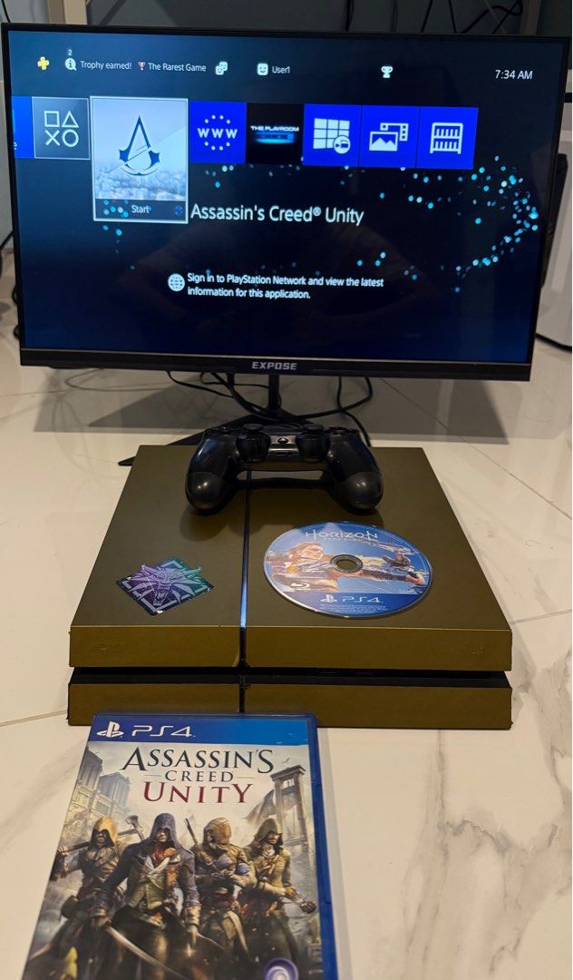 PS4 500gb (With Gaming Monitor), Video Gaming, Video Game Consoles ...