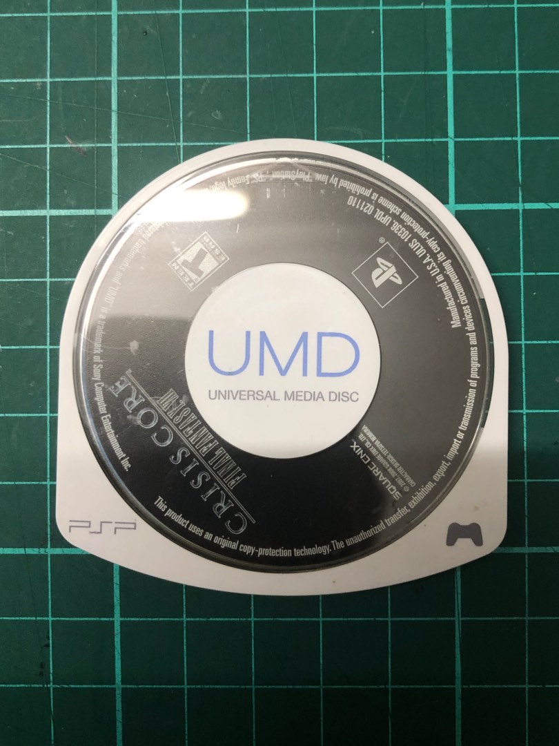 PSP UMD Disc Final Fantasy Crisis Core, Video Gaming, Video Games ...