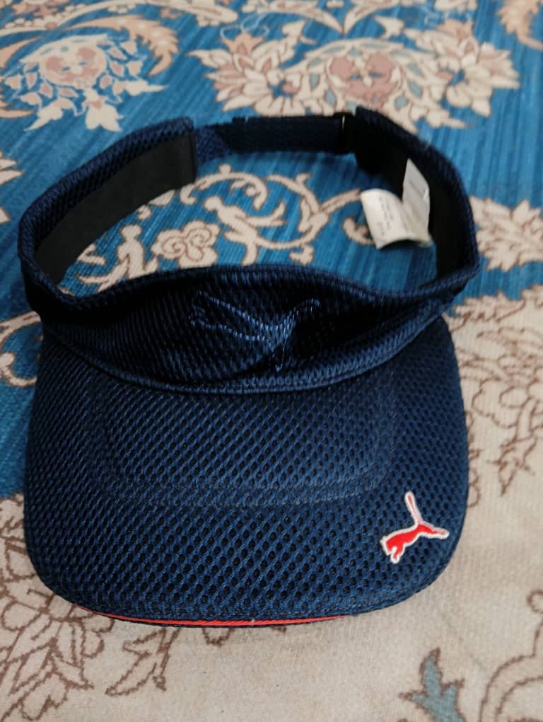 Puma biru like new rm25 visor cap golf, Sports Equipment, Other Sports ...