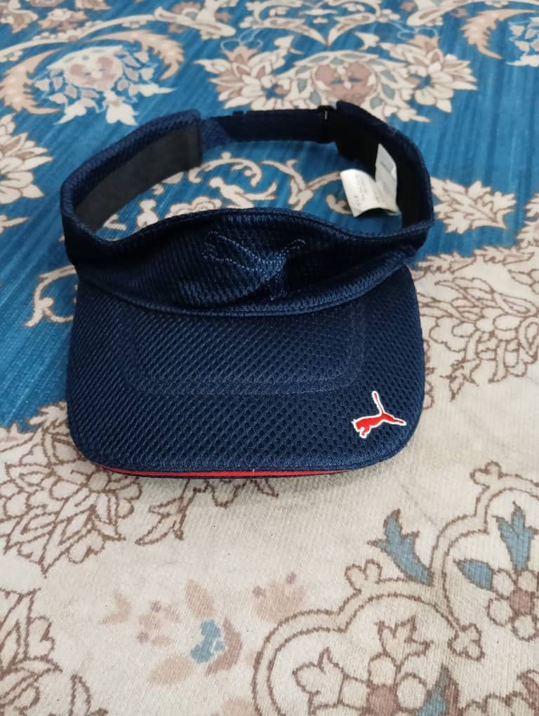 Puma biru like new rm25 visor cap golf, Sports Equipment, Other Sports ...