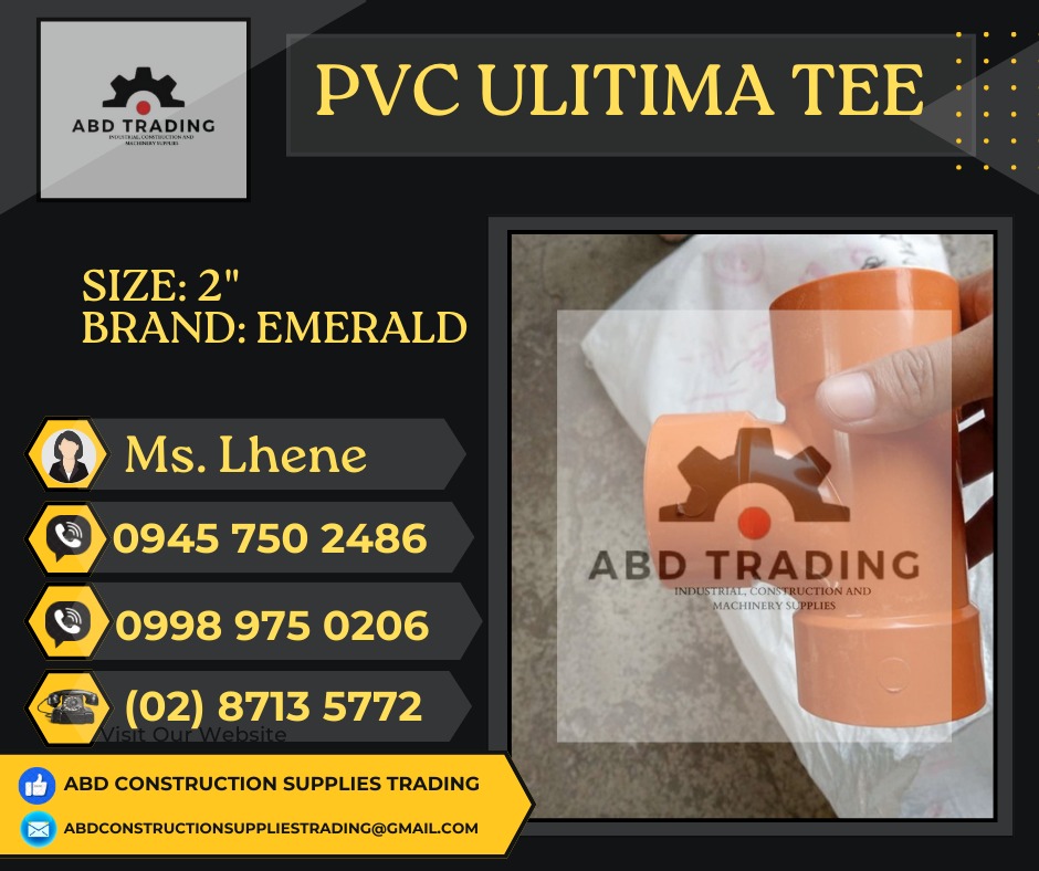 PVC EMERALD ULTIMA TEE, Commercial & Industrial, Construction Tools ...