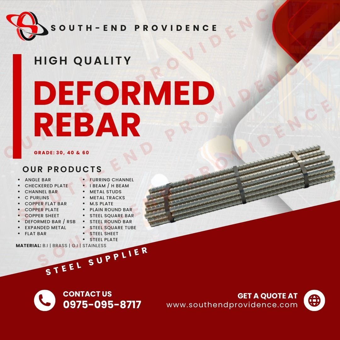 Reinforced Deformed Steel Bar | Rebar | Steel Round Bar | Grade 40 ...