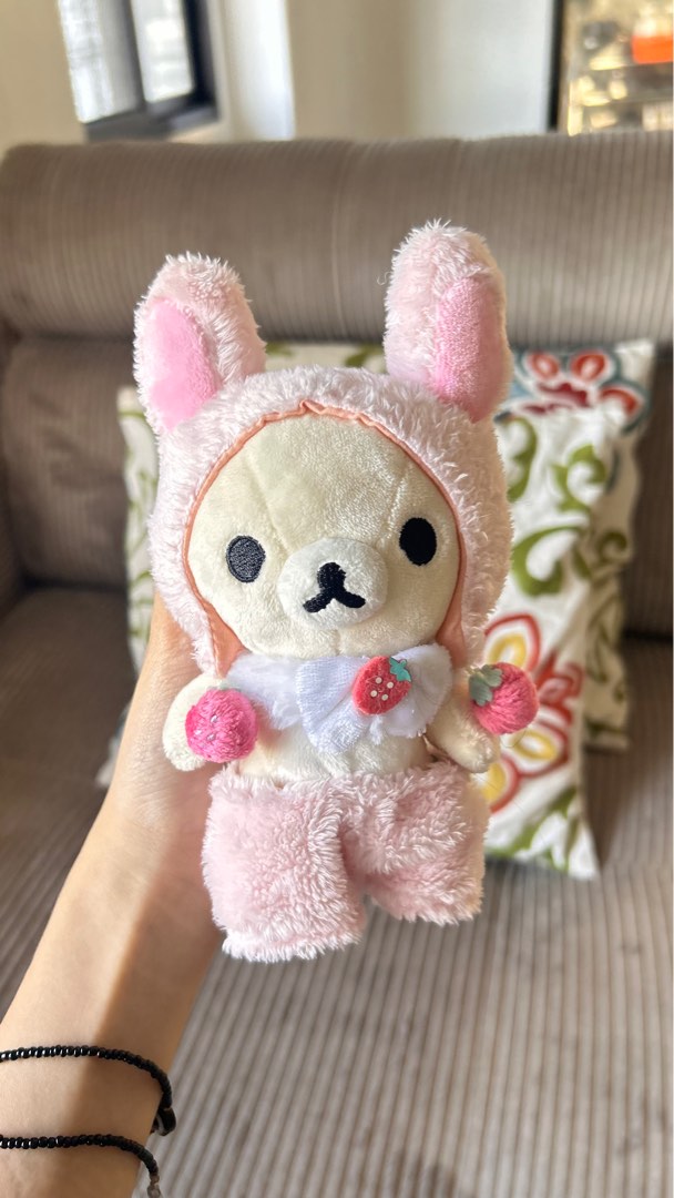 San-X Rilakkuma Korilakkuma Plush Soft Stuffed Toy White Bear Fluffy ...