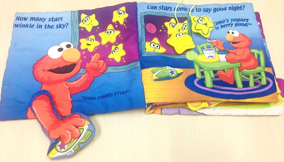Sesame Street Twinkle, Twinkle, Elmo! A Bedtime Cloth & Read-Aloud Book ...