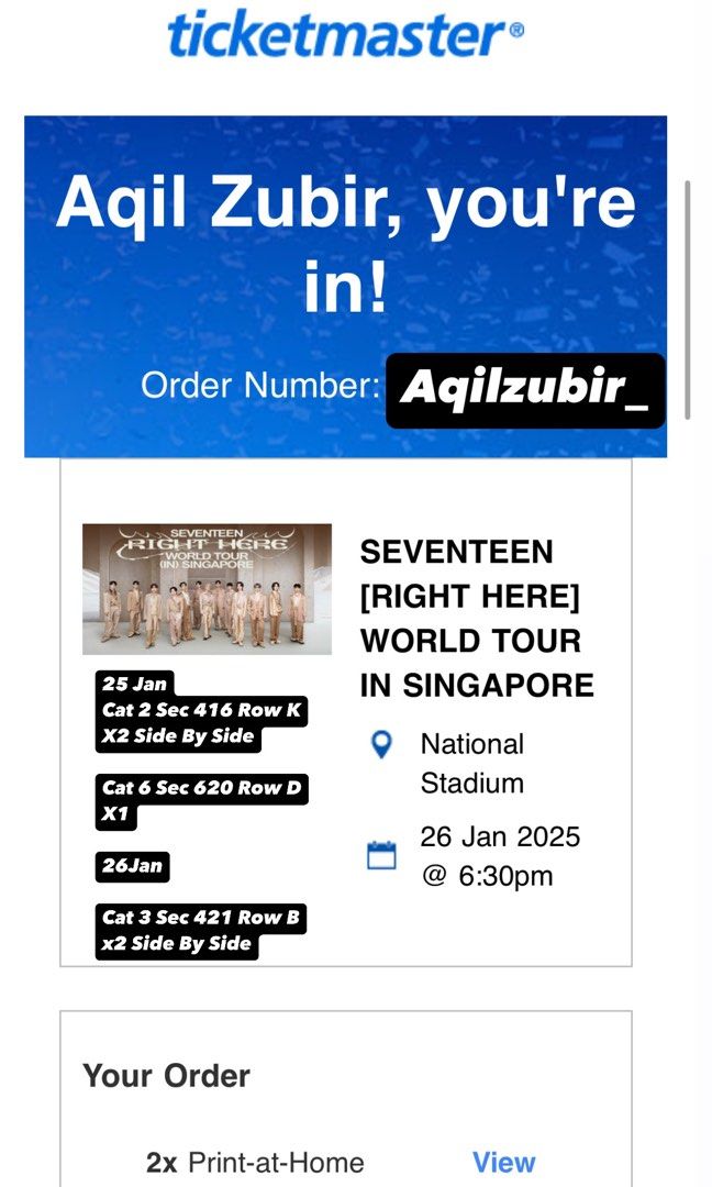 Seventeen Singapore, Tickets & Vouchers, Event Tickets on Carousell