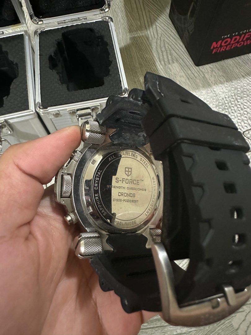 SForce真品 大錶徑 健身巨巨必備 Tao代言 絕版, 他的時尚, 手錶及配件, 手錶在旋轉拍賣