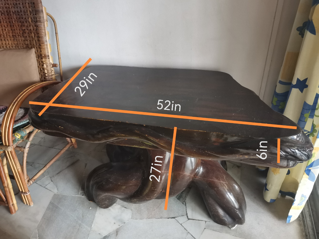 solid tree log table, Furniture & Home Living, Furniture, Other Home ...