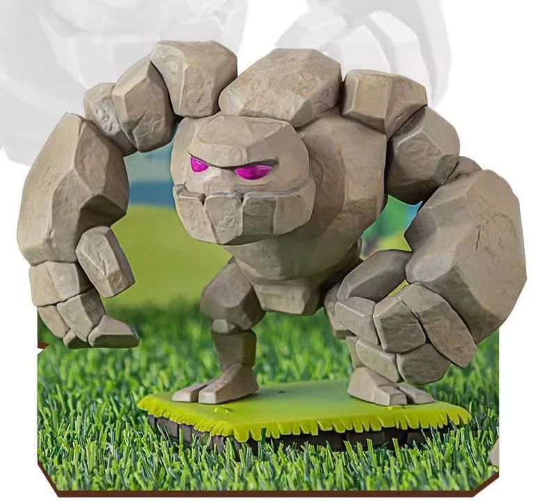 Authentic Supercell Clash Royale Clash of Clans Golem PVC Figure, 興趣及遊戲 ...
